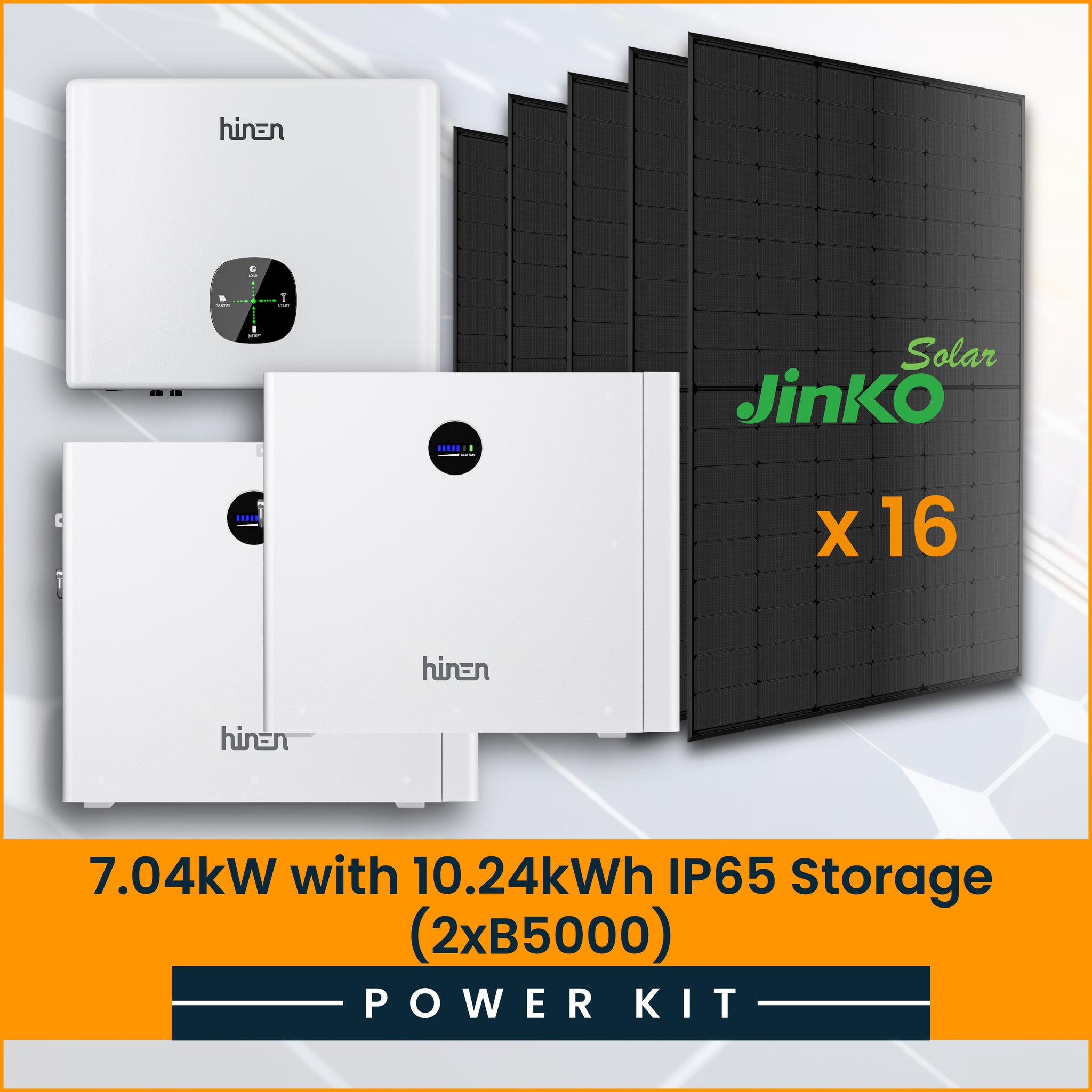 7.04kW Hinen Power Kit with 10.24kWh Storage